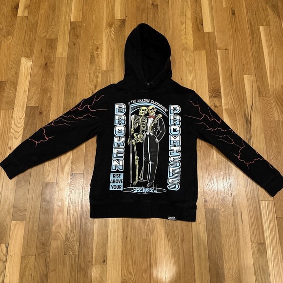 Shirts | Broken Promises Sambroghini Hoodie Skeleton Tuxedo Goth Horror ...